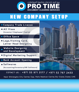 PROTIME Documents Clearing Services, Dubai, UAE